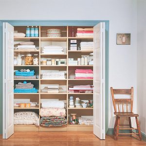 Walk in linen closet design - 16 varieties to organize the space ...