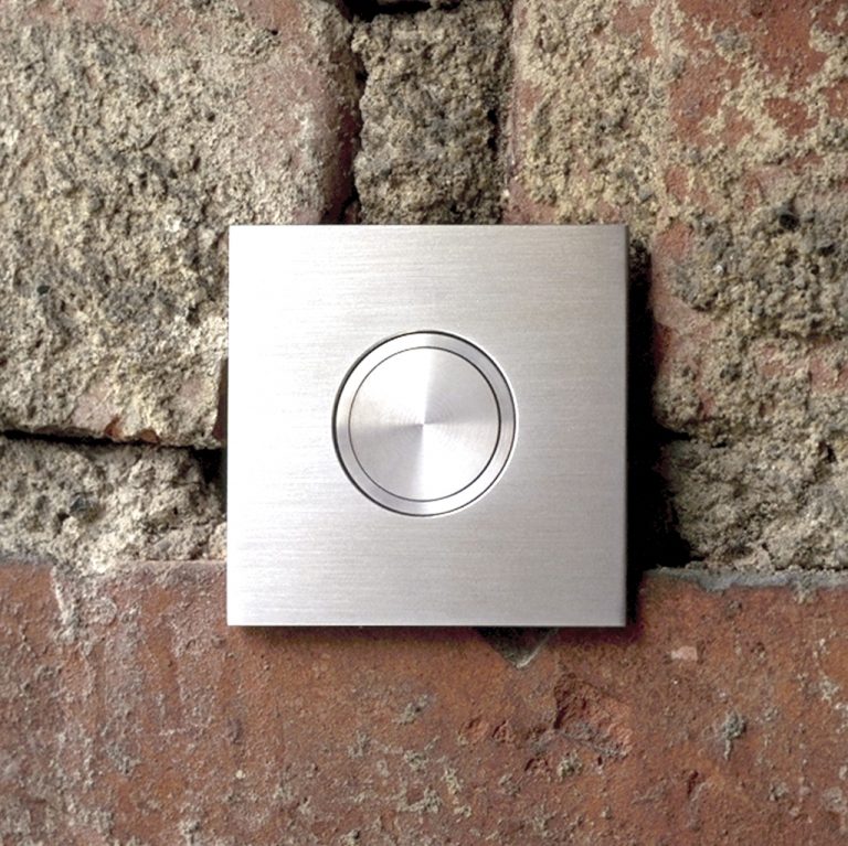 Modern design door bell - 23 new trends of safety - house-ideas.org
